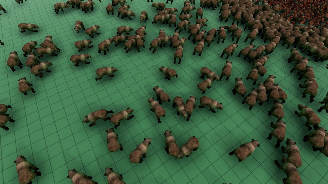 史诗战争模拟器游戏 2万斯巴达和2万中国士兵vs5000头熊