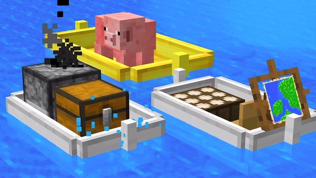 我的世界:可以载N个猪八戒的船!更多额外的船模组mod