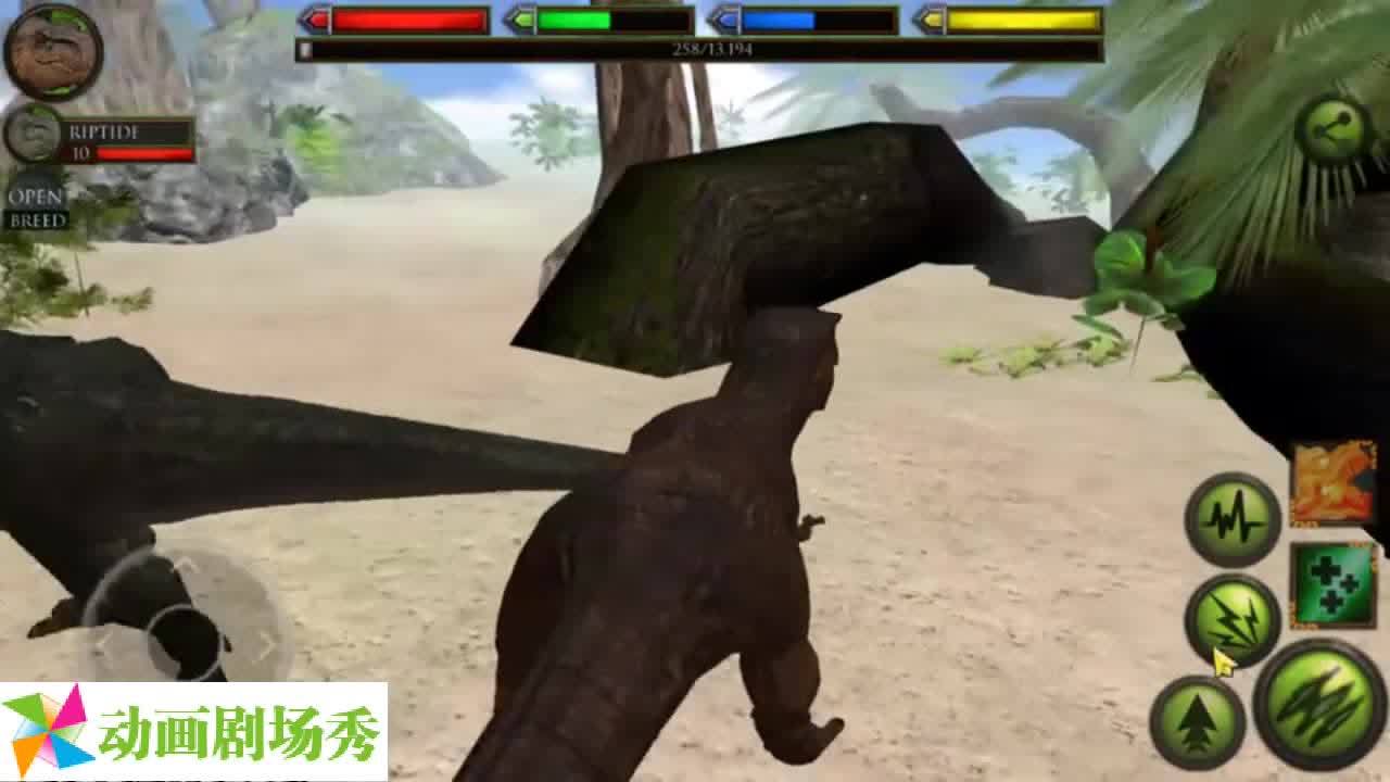 恐龙模拟器:霸王龙雨夜,侏罗纪恐龙