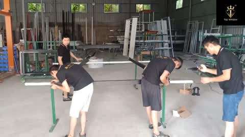 Folding door installation鼎拓折叠门安装教程