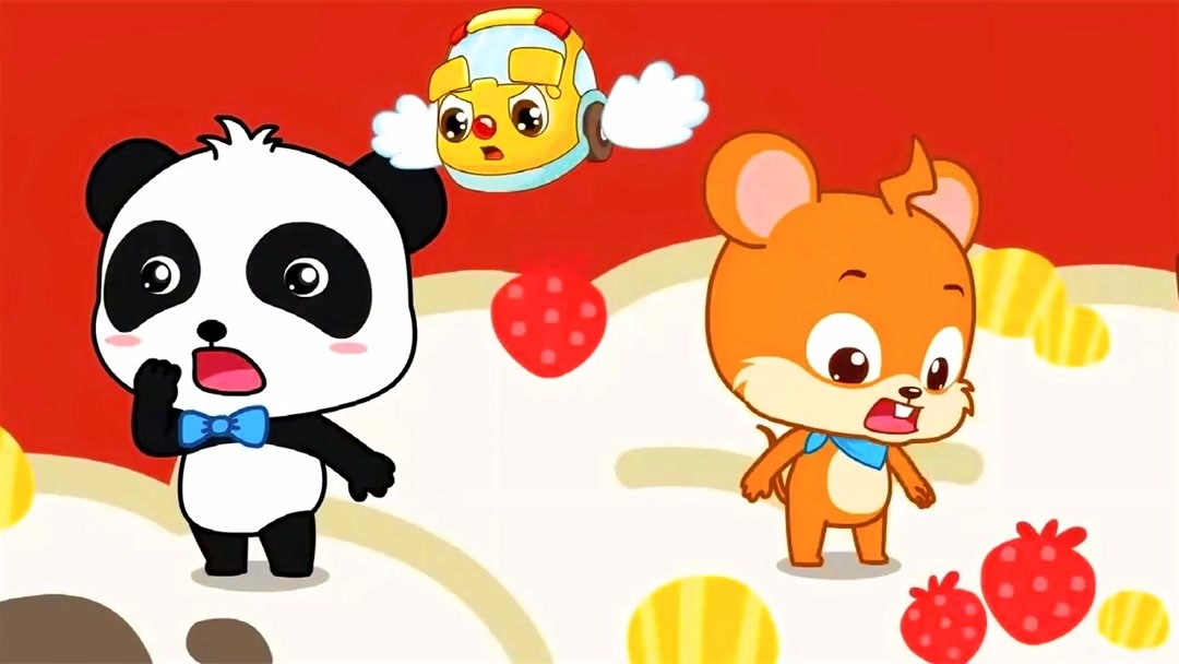 宝宝巴士动画第1季:奇奇的牙齿上都是糖果,长蛀牙了!