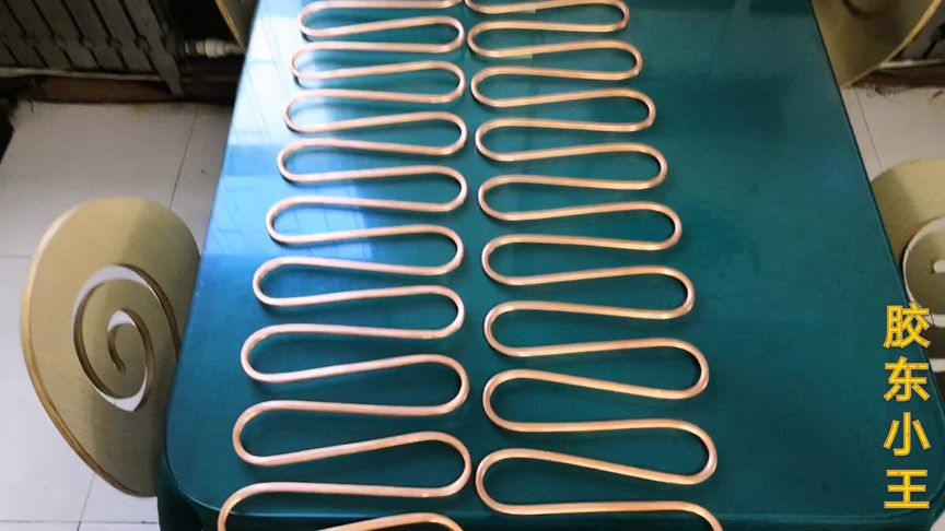 保鲜柜不制冷管漏了,这样盘铜管制冷效果特别好还能自动停机