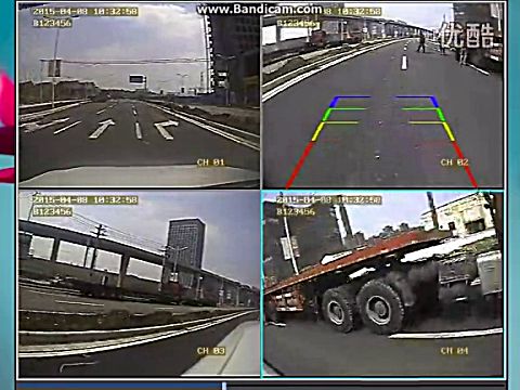 贝斯特车品 货车四路行车记录仪视频四路监控360度全景倒车影像