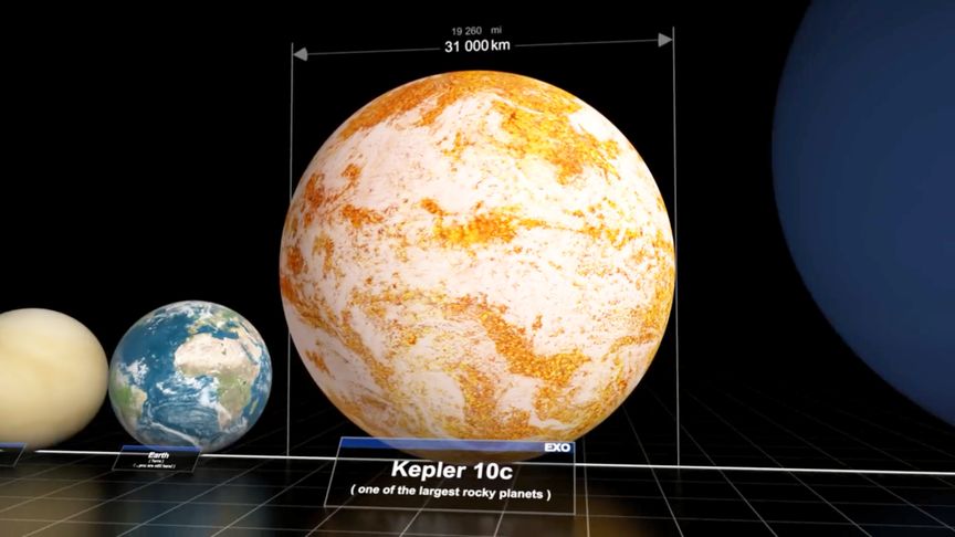 3D宇宙星体大小对比,每次看完我都不想去上班。