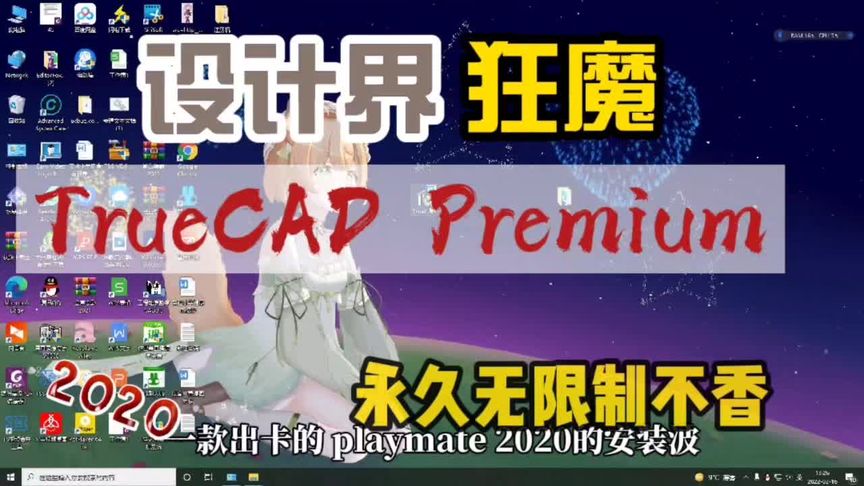 详细安装极其专业的设计软件TrueCAD,设置中文无限制不香