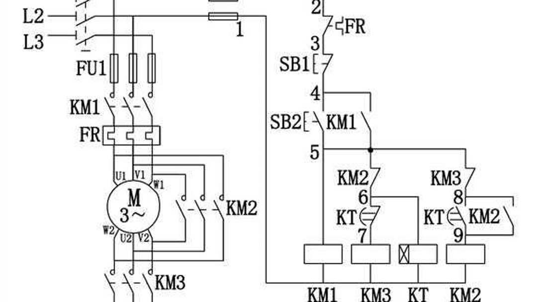 电工知识:如何看懂电路图,星三角降压启动电路,原理一一讲解