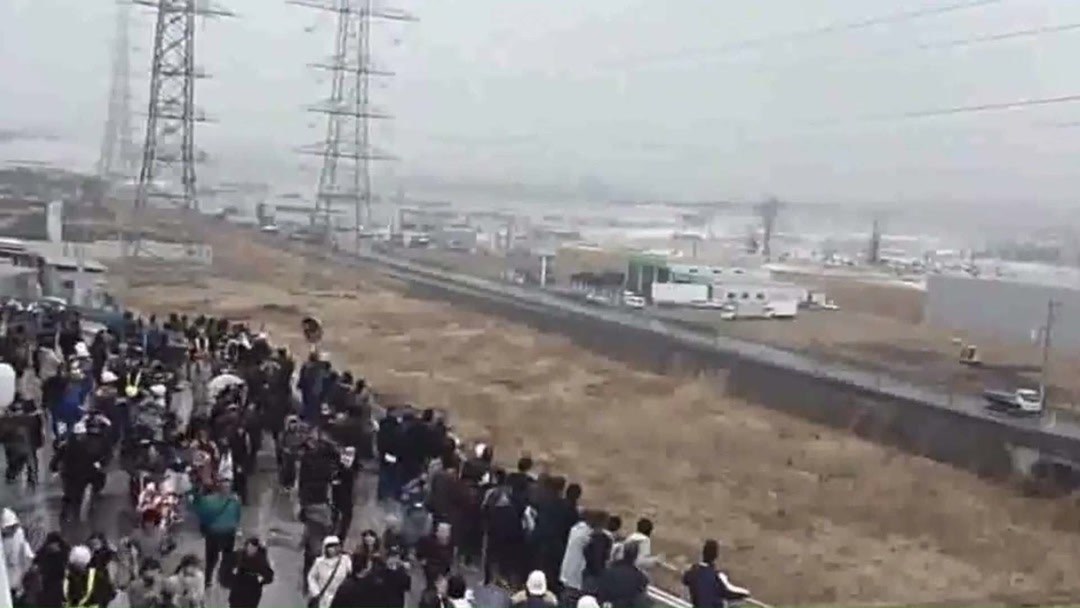 日本海啸屌国万人欢呼