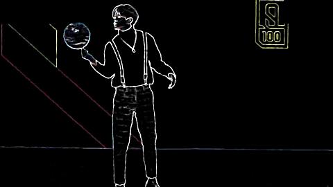 蔡徐坤打篮球铅笔画版