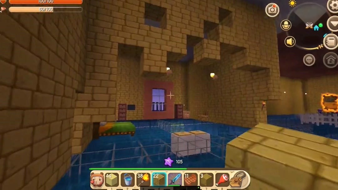 迷你世界 家被爆爆蛋炸成这样,怪我咯 游戏