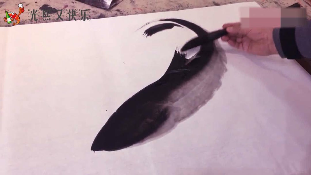 书画欣赏:”中国画鱼第一人”了然老师,栩栩如生