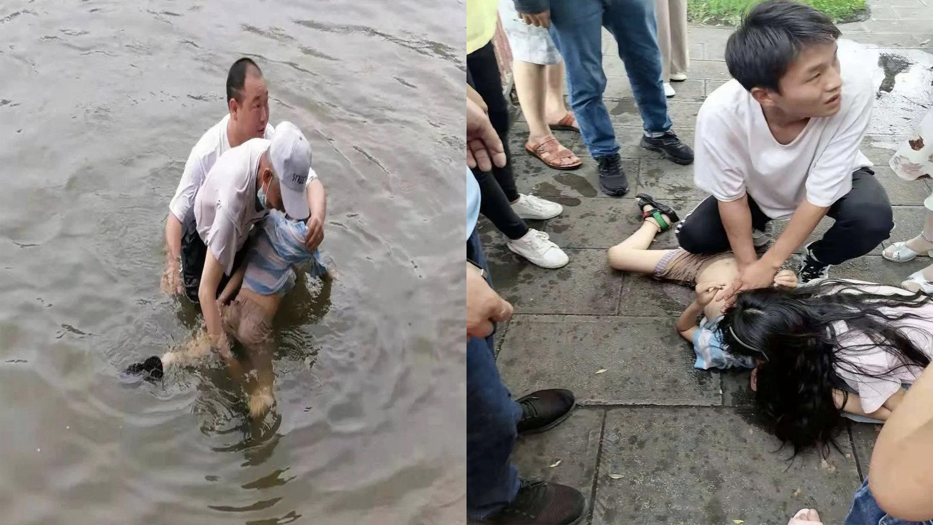 #新闻看点# 【4岁男童落水81岁老人跳水救人 热心路人一拥而上[赞]】...