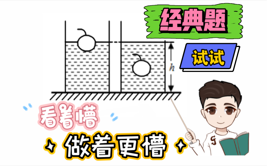 初中物理 | 力学精选 | 一道浮力压强经典题!