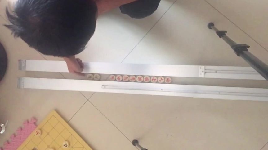 动量守恒定律,简陋版演示#科普 #实验 #象棋