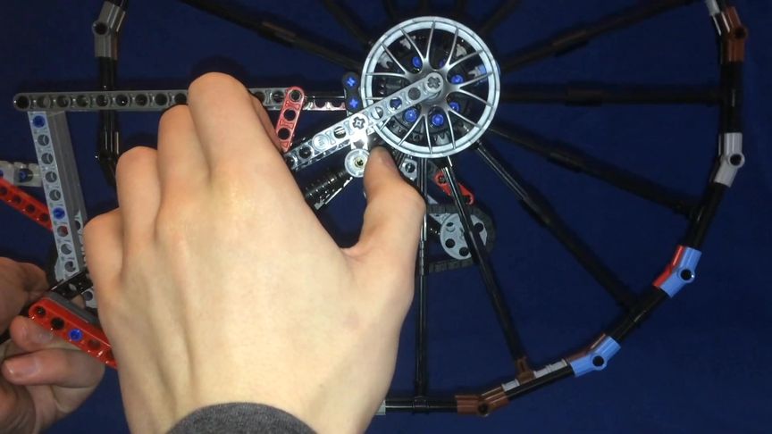 用乐高做个自行车的结构!#乐高 #机械 #设计 #自行车