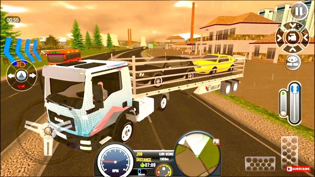 欧洲卡车驾驶模拟,拖车交付汽车