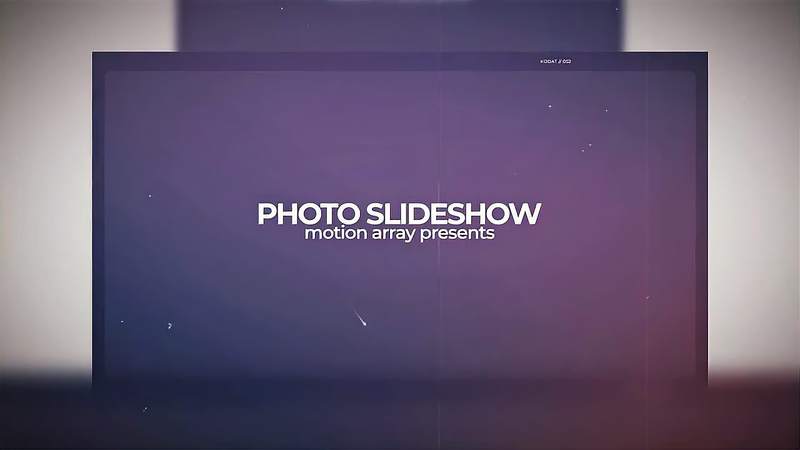 PR模板-复古典雅照片相册展示幻灯片视频模板