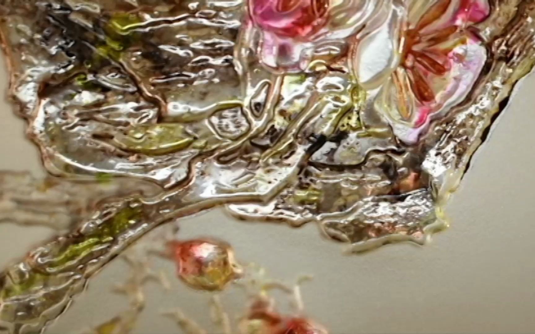 砂雕雕刻艺术玻璃装饰画用于玄关、隔断、屏风等-芳菲