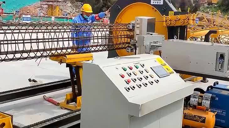这就是中国制造,全自动数控钢筋笼滚焊机,看完大开眼界