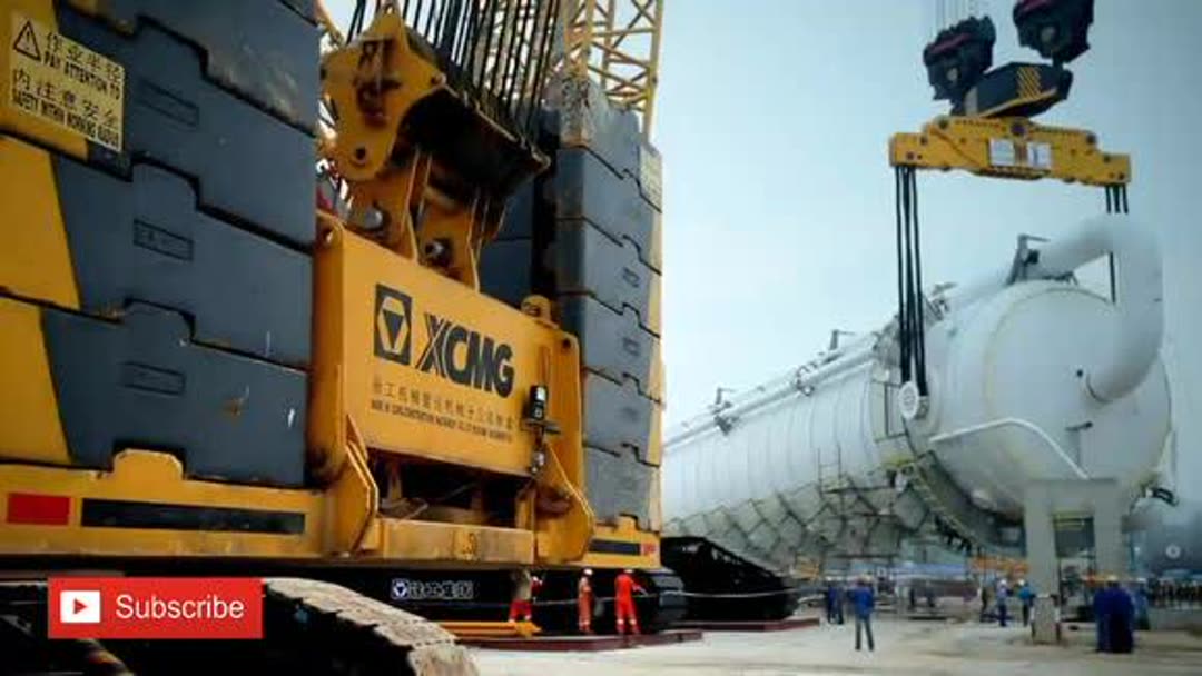 震撼!世界最大吊车居然在中国,徐工4000吨履带吊,世界第一吊