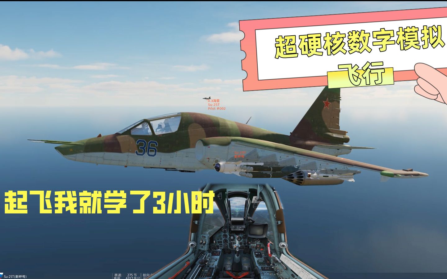 硬到掉牙的数字模拟飞行没有知识储备你还真不要玩