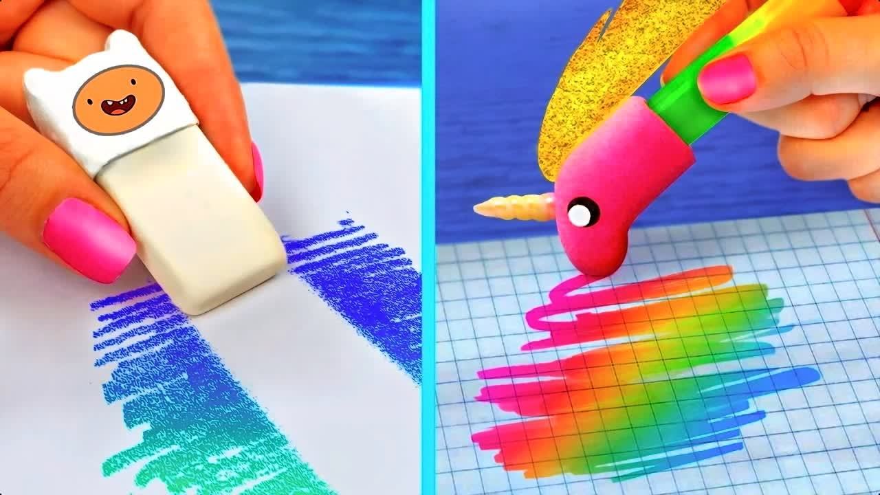 少女心手工,制作14个实用的学习用品,而且还很美!