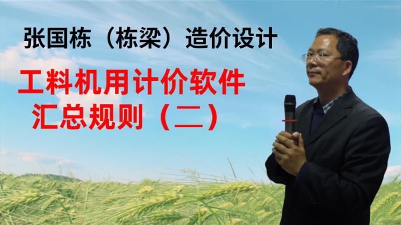 张国栋(栋梁)造价设计:工料机用计价软件汇总规则(二)