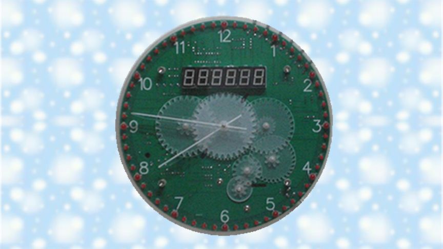 圆形指针式机械齿轮时钟外壳安装方法视频