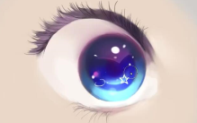 sai大触深度分析眼睛如何绘制!原速良心。画画就是这么简单