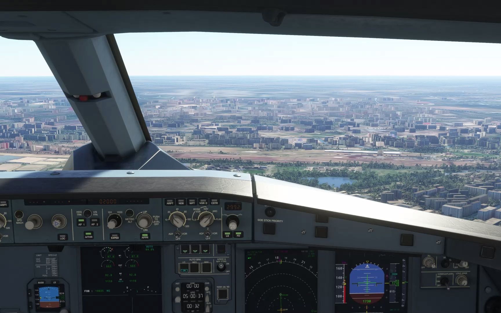 自动驾驶,但是自动降落完全对不准跑道