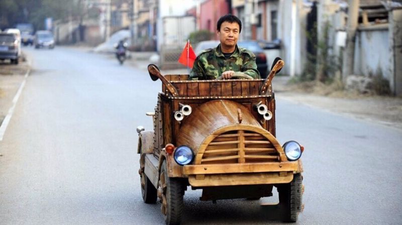 沈阳农村木匠,花费万元历时半年,自制一辆电动汽车