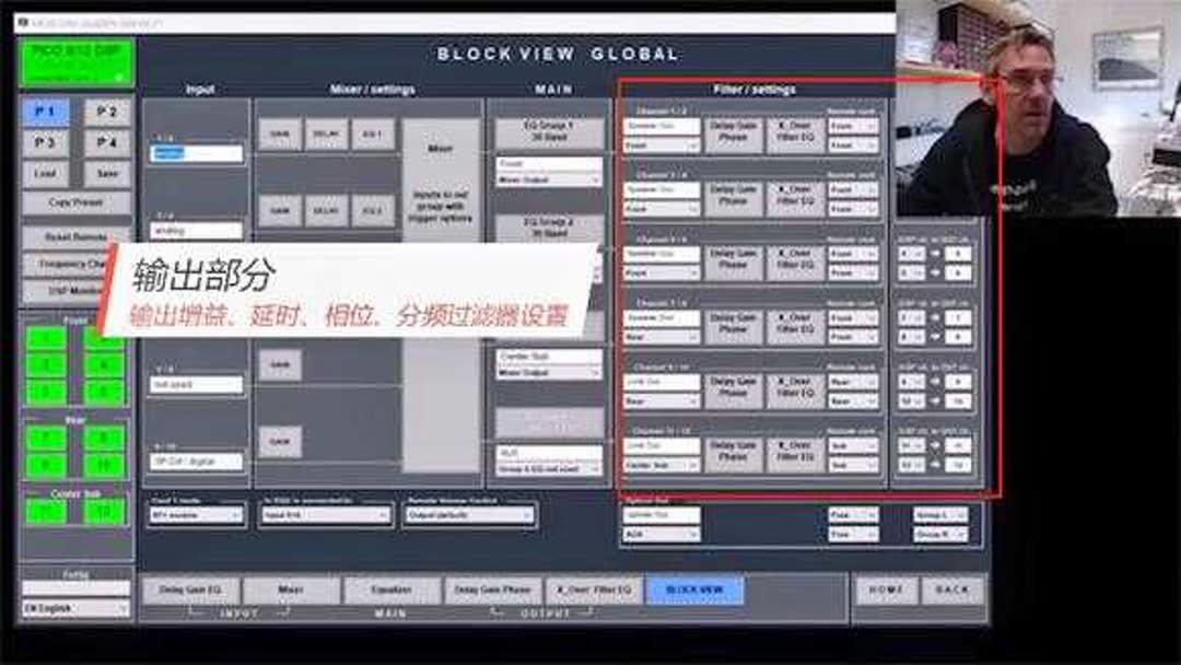 快速了解DSP调音软件的板块图-MOSCONI DSP