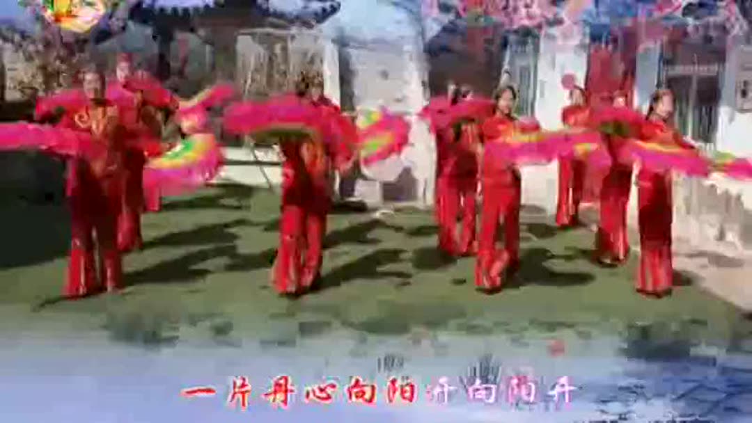 扇子舞教学分解动作 红梅赞