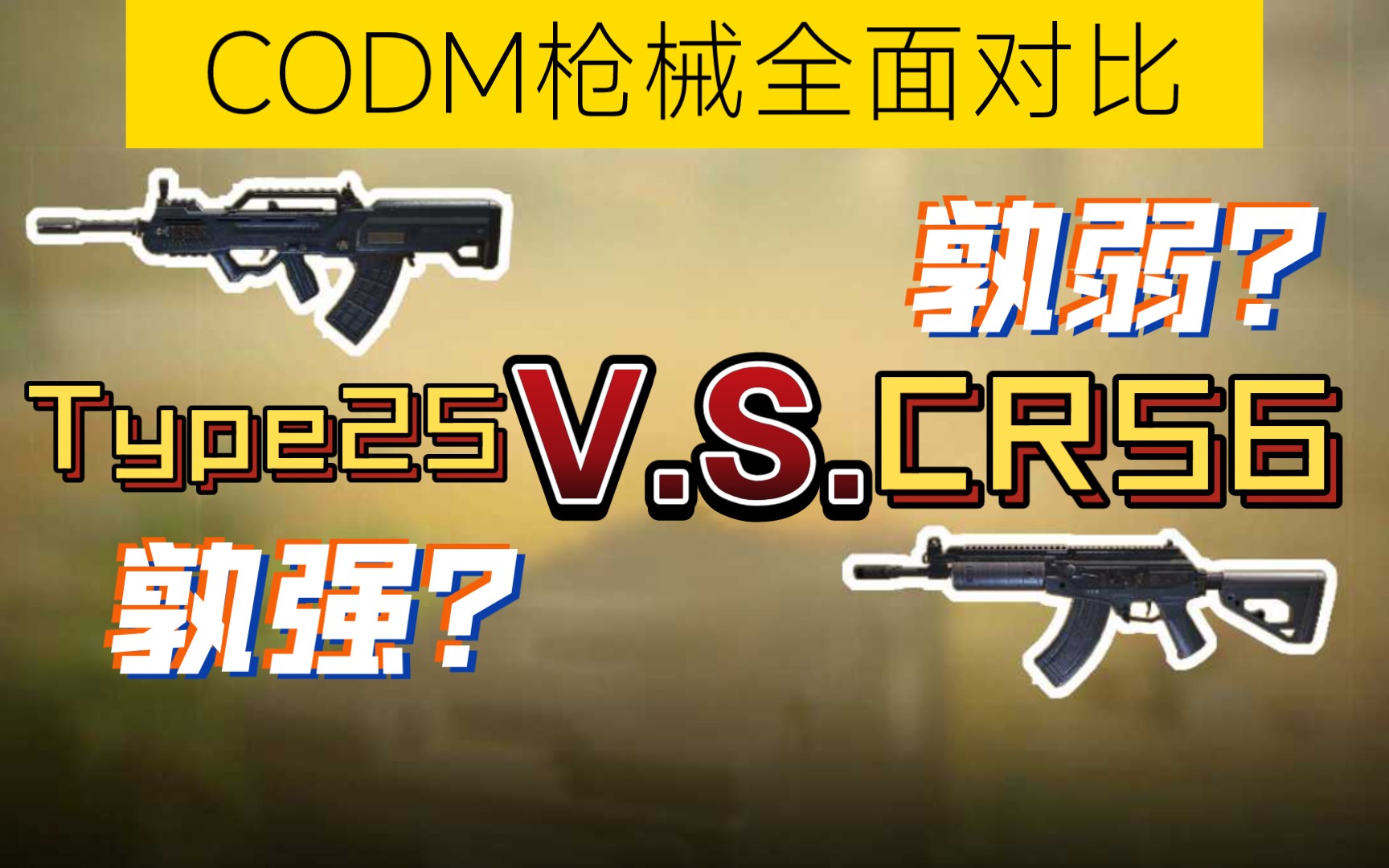相同的T度,却有如此不同!Type25 VS CR56!【CODM枪械对比】