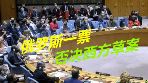 安理会表决西方草案,中国选择了弃权,俄罗斯直接一票否决