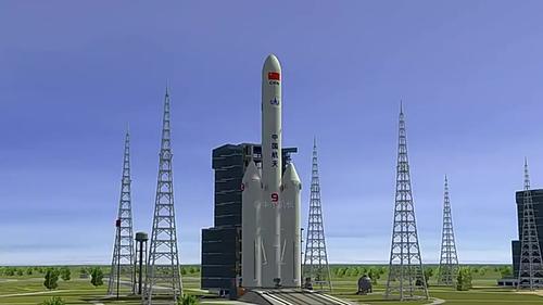 KSP:魔改版长征九号重型运载火箭发射全过程,起飞推力18000吨