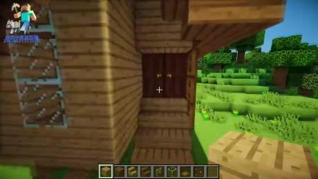 我的世界神搭建:好看小木屋搭建教程,田园小屋学起来!