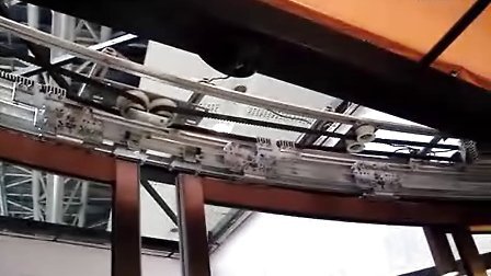 凯撒自动门展会上的弧形门展示