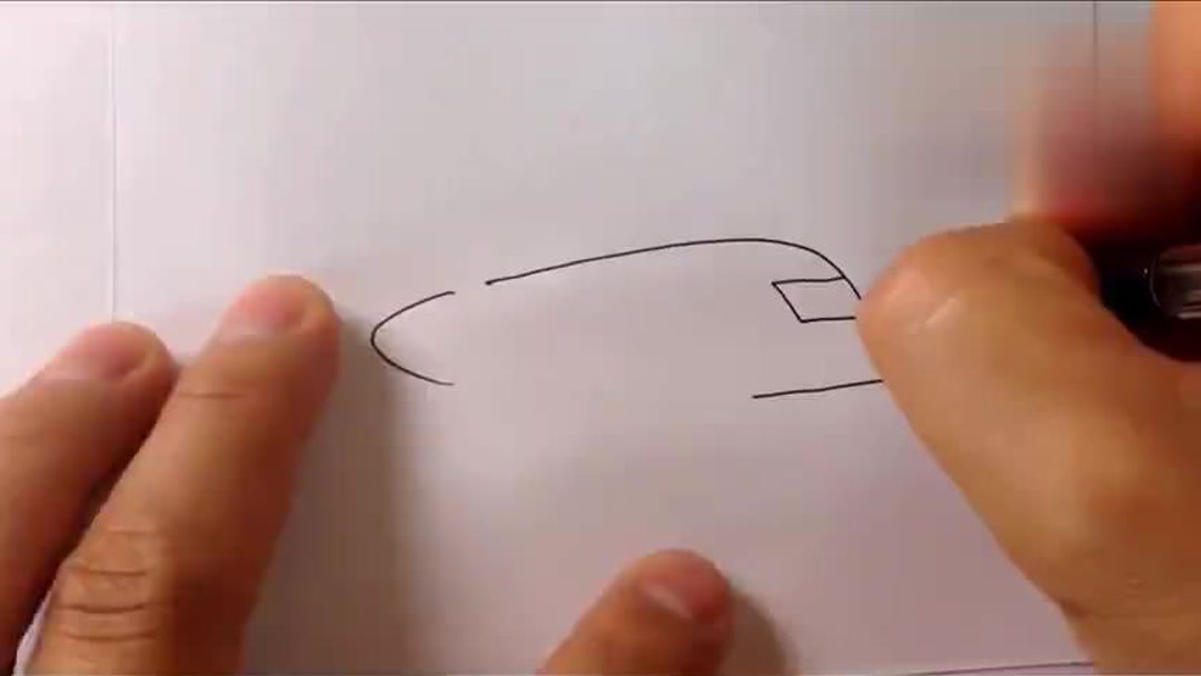儿童简笔画大全教程之动物篇,幼儿学会画可爱大飞机简单的画法