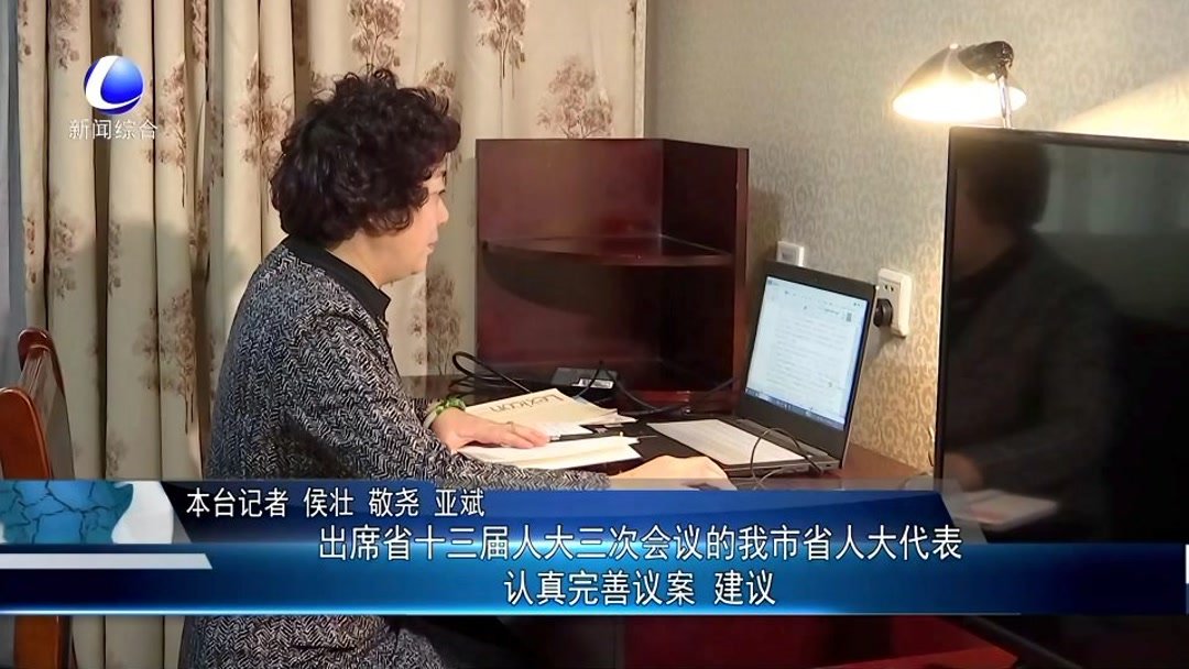 出席省十三届人大三次会议的我市省人大代表 认真完善议案 建议