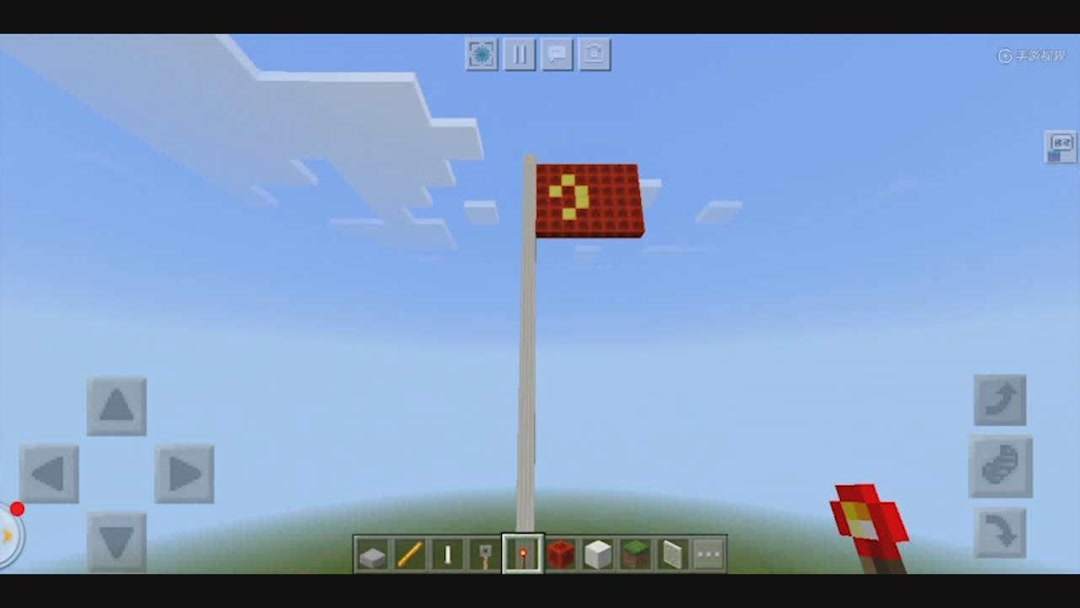 我的世界里做五星红旗 做得好看吗?