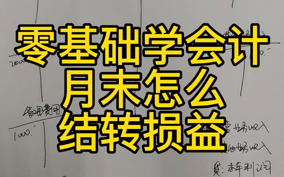 月末怎么结转损益