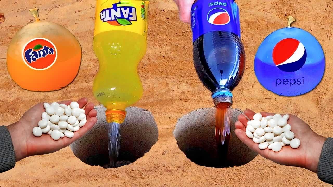 小梦实验室:百事和芬达vs曼妥思,剧烈的超级反应