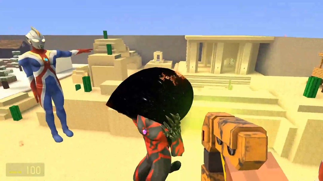 GMOD:黑暗奥特曼做了一个无敌的宝贝,把贝利亚给折腾的啊