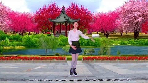 一首《月亮之上》歌曲动人,舞姿好学,让你看了还想看