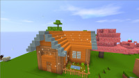 迷你世界:“田园风小别墅”制作教程!做法简单,适合生存前期!