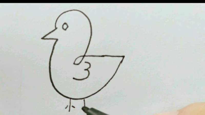 简笔画:一起画“小鸡”