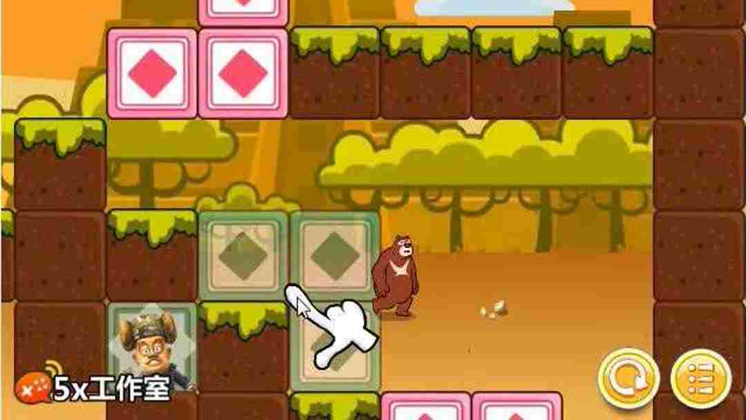 熊出没之丛林总动员#送熊大回家二47-48 不停切换 游戏