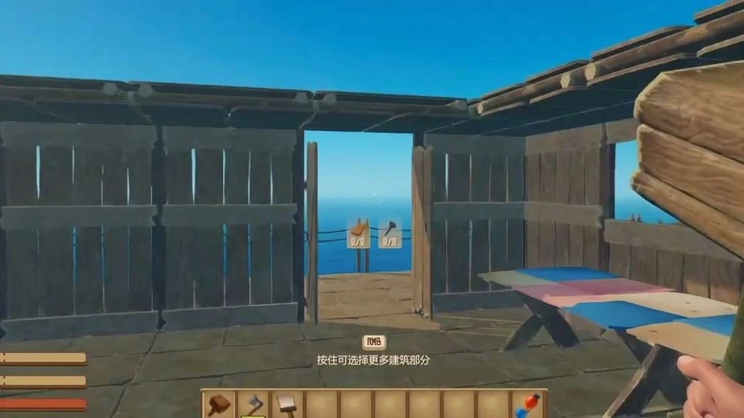 木筏求生海上历险记,结结实实的小屋子,遮风挡雨靠你喽!