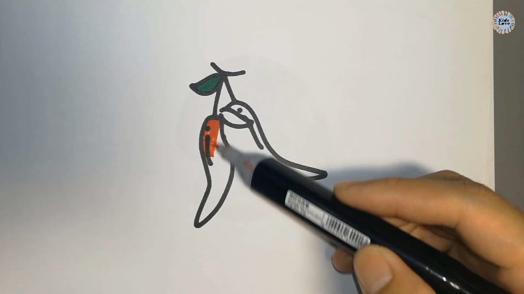 如何画辣椒 简笔画