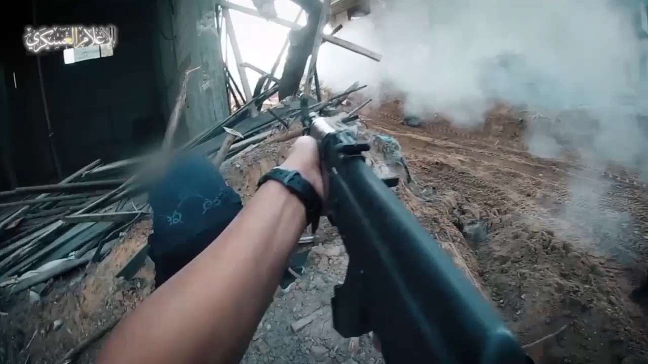 第一人称视角,打击idf军队的真人cs作战视频,这是最后的斗争,团结起来...